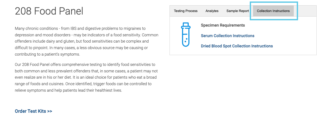 How do I order collection kits?